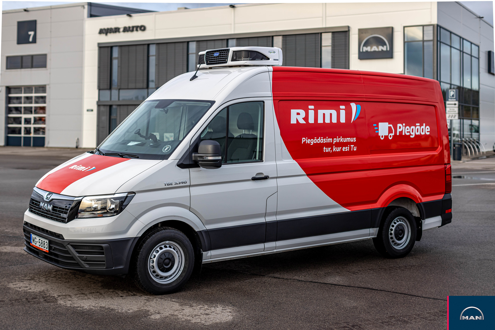 Rimi e-veikalā iegādātās preces piegādās ar MAN TGE furgoniem (+ FOTO ...